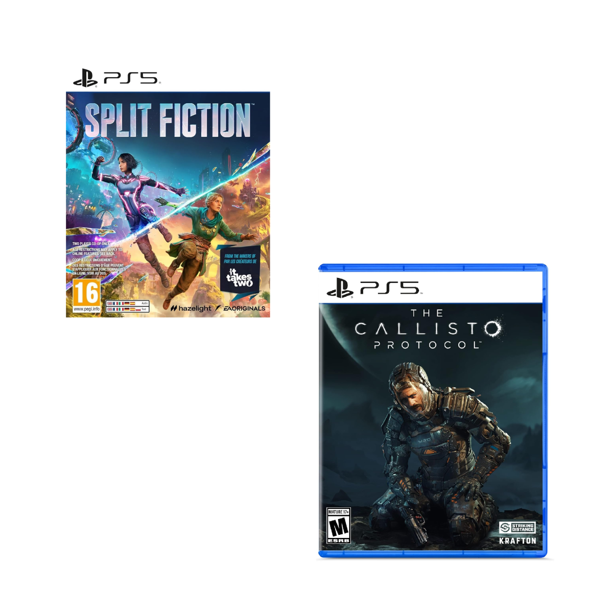 PS5 Juego Split Fiction + PS5 Juego The Callisto Protocol Standard Edition