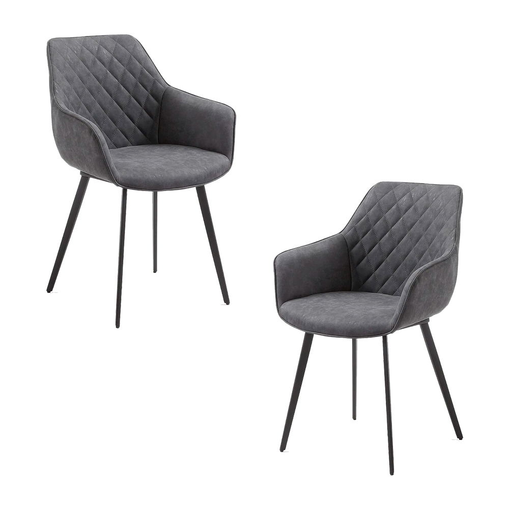 Ilios Innova | Set de 2 Sillas Tokio Gris, diseño moderno con respaldo ...