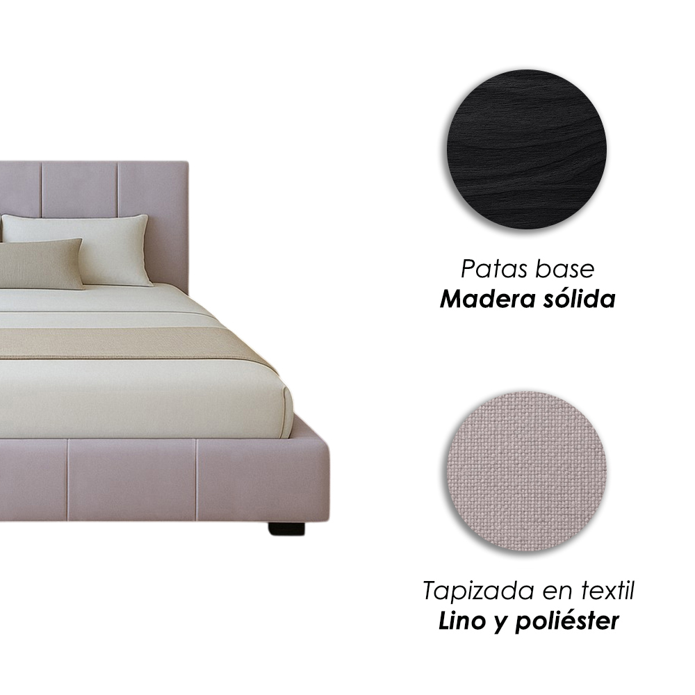 Ilios Innova | Base de Cama King Size con Cabecera, Sistema Hidráulico ...