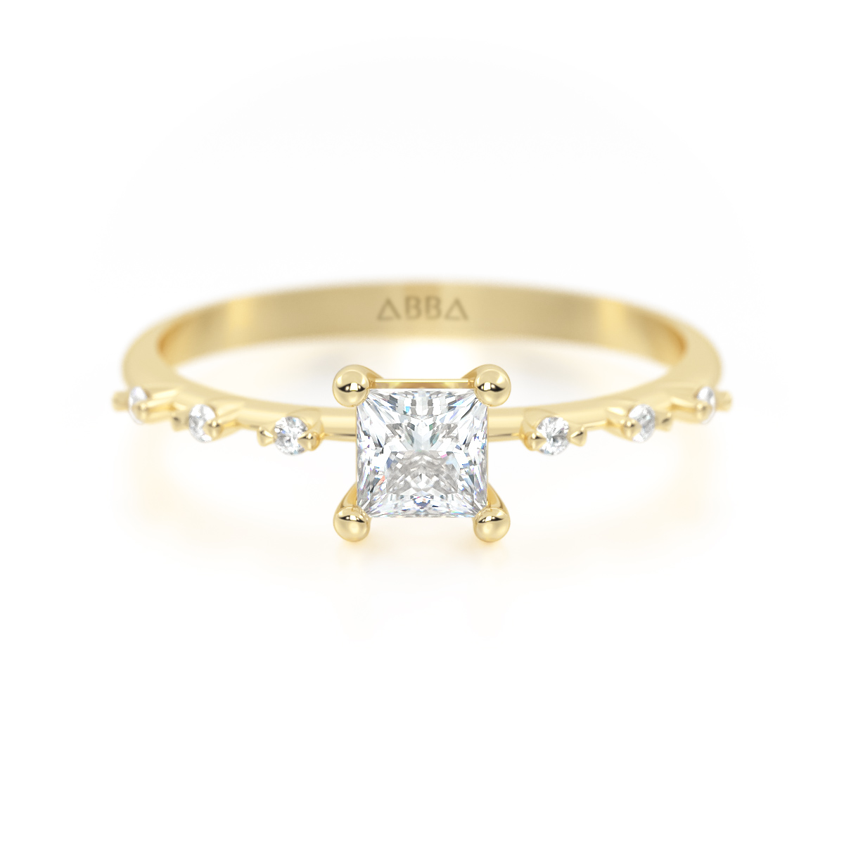 ANILLO DE PROMESA ORO 14K DINA ABBA JOYAS