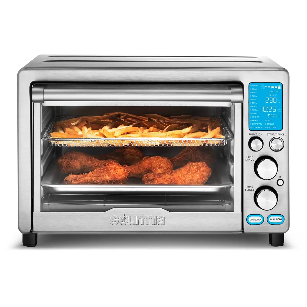 Horno y Freidora de Aire Gourmia GTF7970 Digital 14 Funciones 1700W