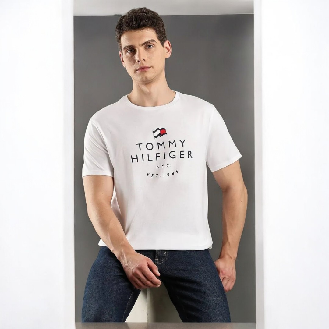 Playera Tommy Hilfiger para Hombre de Algodón Premium | Estilo Moderno ...