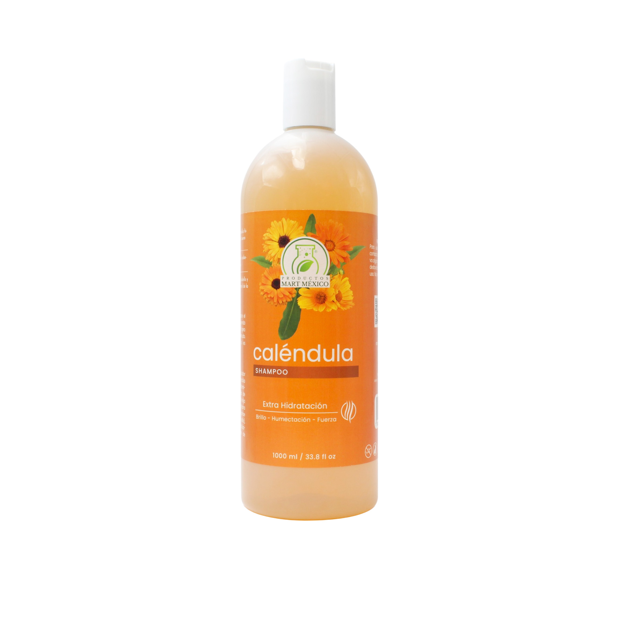 Shampoo Capilar De Caléndula Para Cabello Saludable 1 Litro