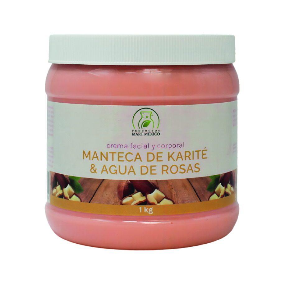 Crema Corporal Manteca De Karité & Agua De Rosas Refrescante 1 Kilo