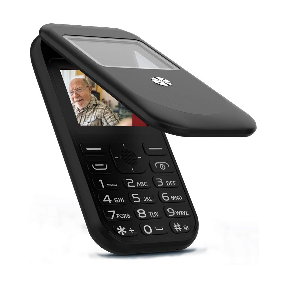 Celular Logic F6 Flip 2G Liberado botones grandes, linterna, radio FM ...