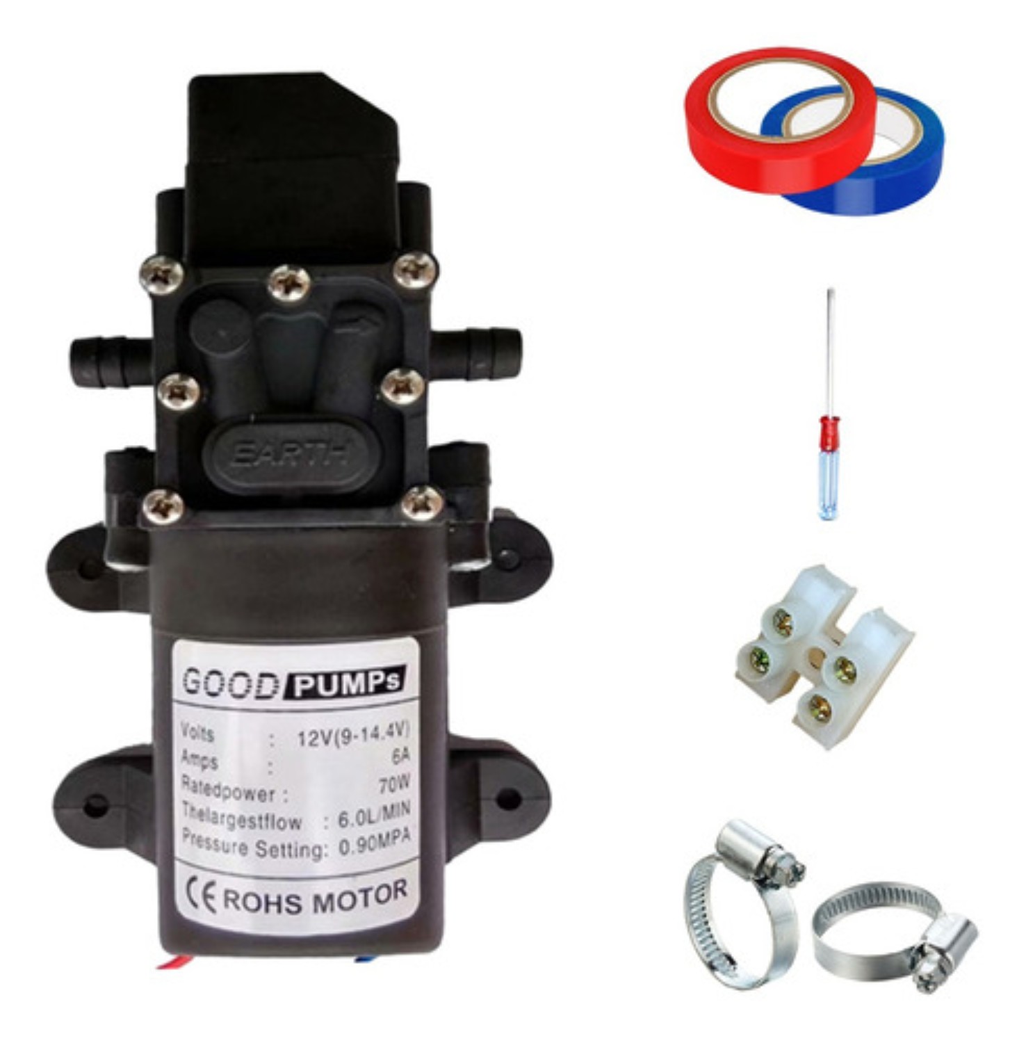 Bombas Agua Inteligente De Alta Presión Bomba Para Agua 70w NEGRO