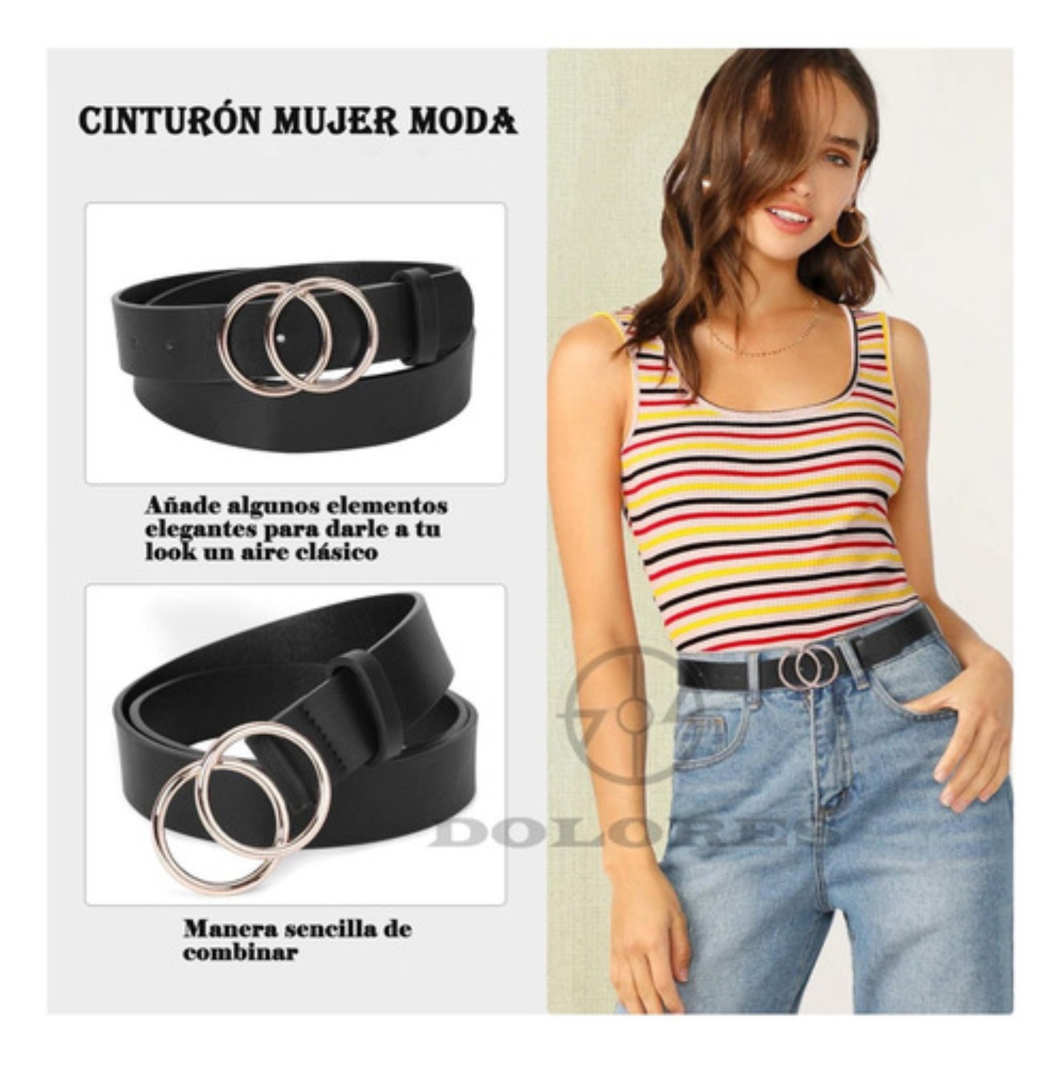 Cinturón Elegante Para Mujer NEGRO