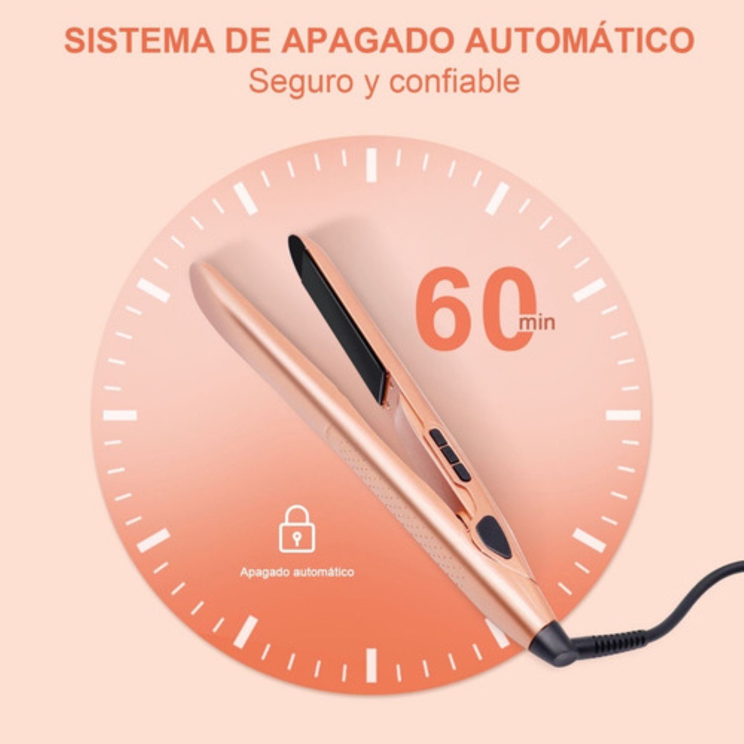 Plancha Para Cabello Profecional Rosa