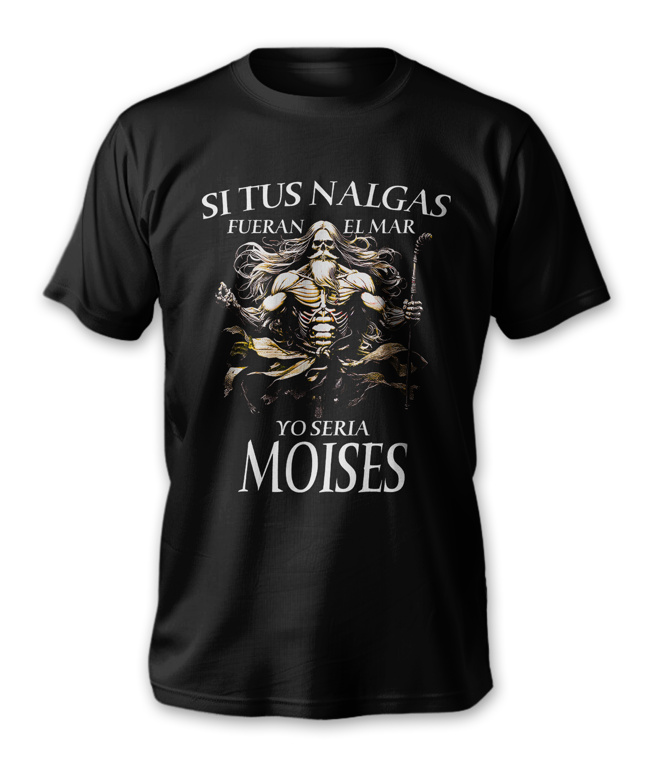 Playera para Hombre Calacas Chidas Yo Seria Moises GYM
