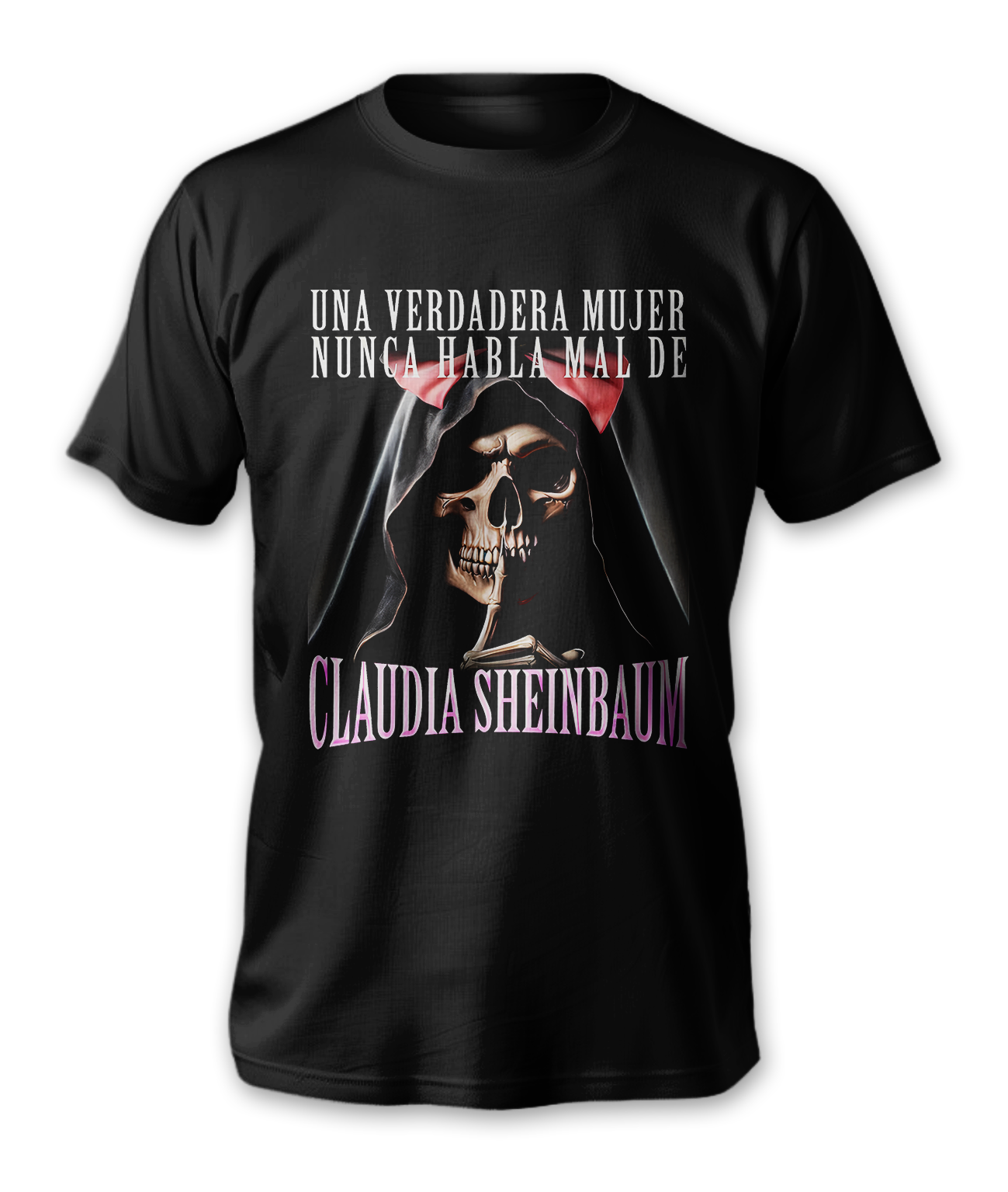 Playera Negra Calacas Chidas Nunca Habla Mal De