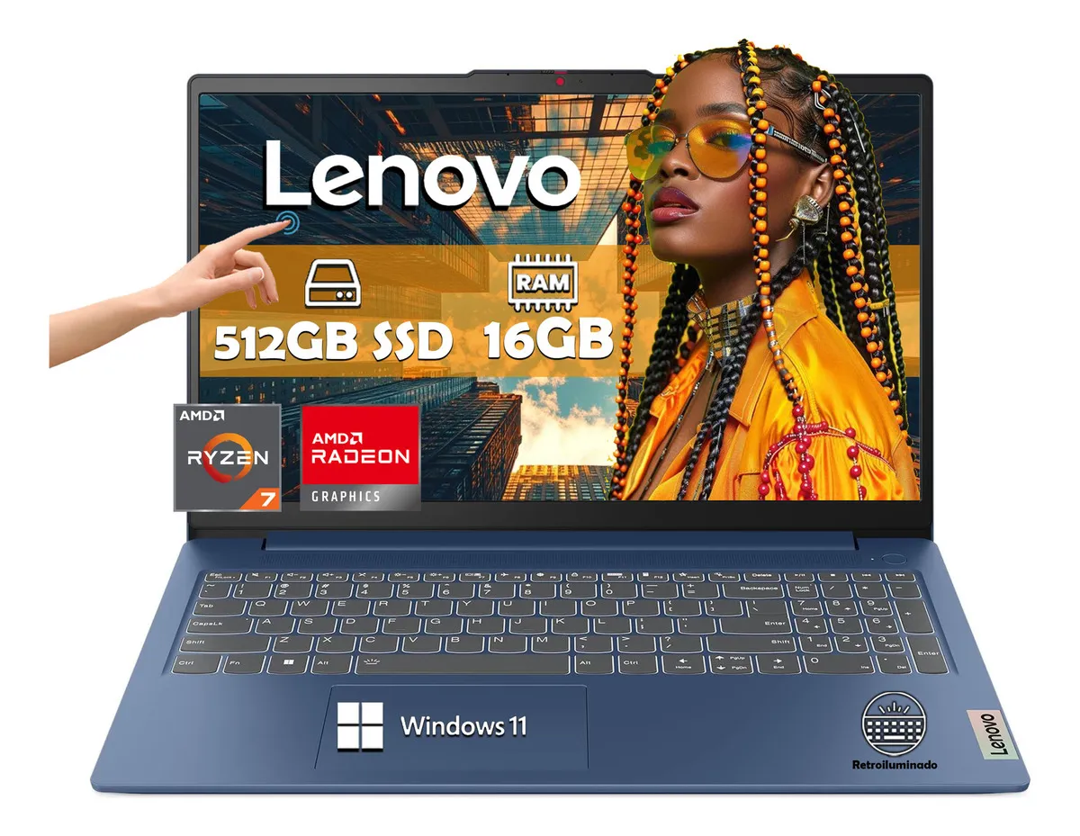 Laptop Lenovo IdeaPad 1 2025 | Ryzen 7 7730U • 16GB RAM • 512GB SSD ...