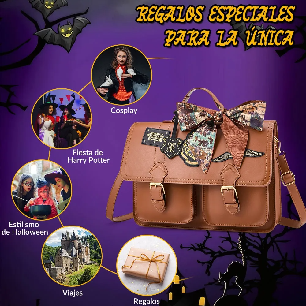 Bolsa Bandolera Mujer Crossbody Dama Bolsa Mariconera Harry COLOR MARRON