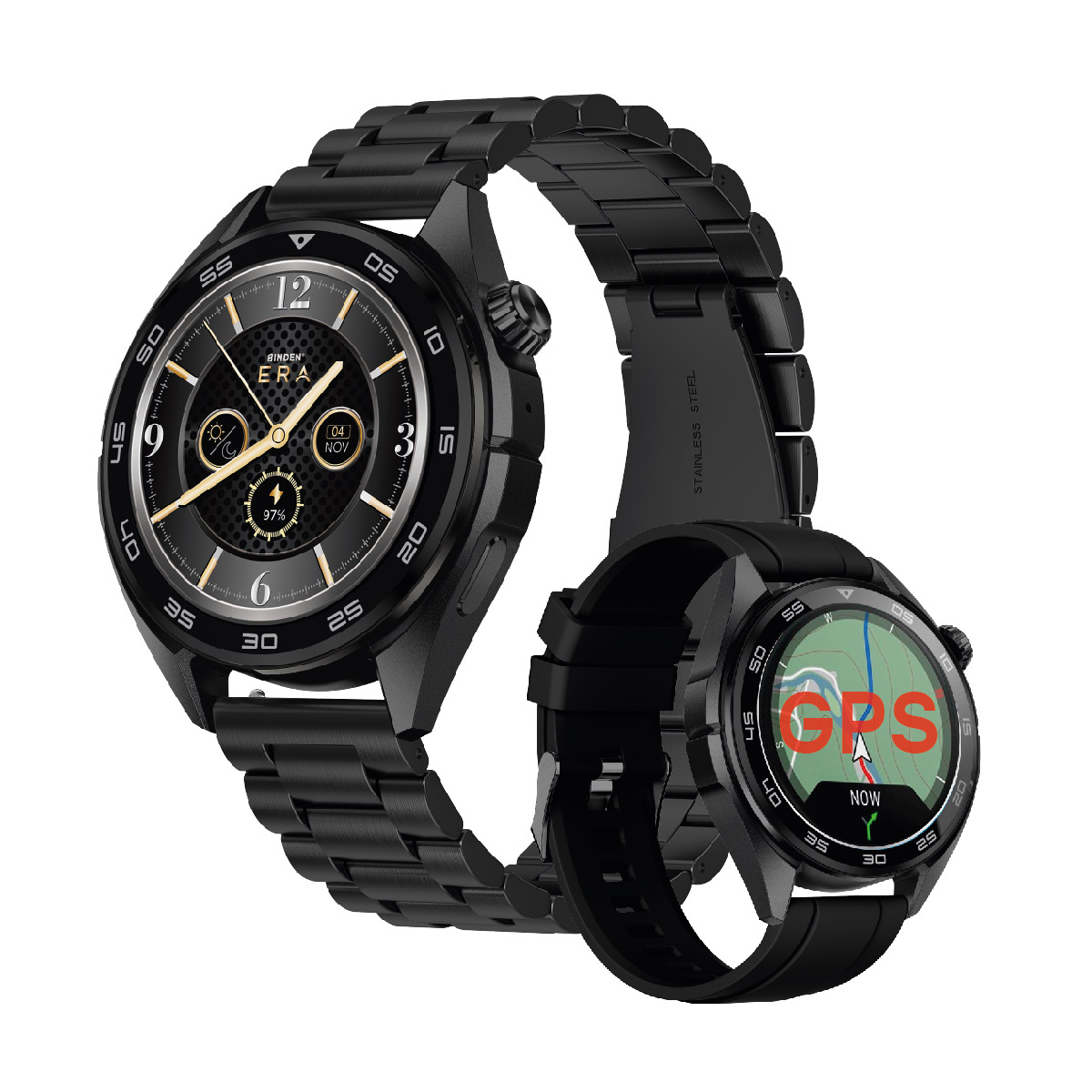 Smartwatch ERA One Class Pro GPS Llamadas Bluetooth + Correa Metálica