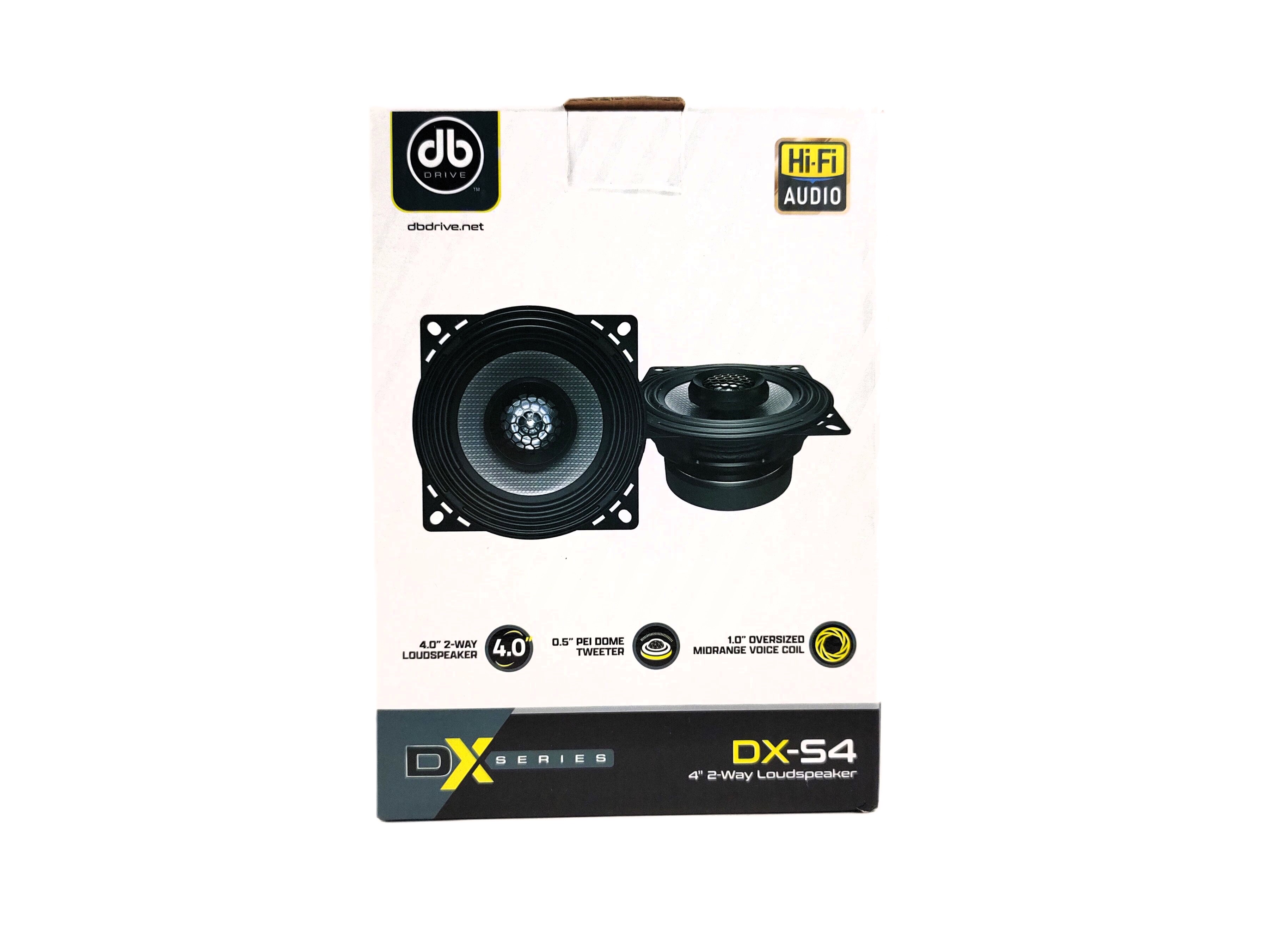 Bocinas Coaxiales DB Drive DX Series DX-S4 45w RMS 4 Pulgadas 4 Ohms 2 Vías