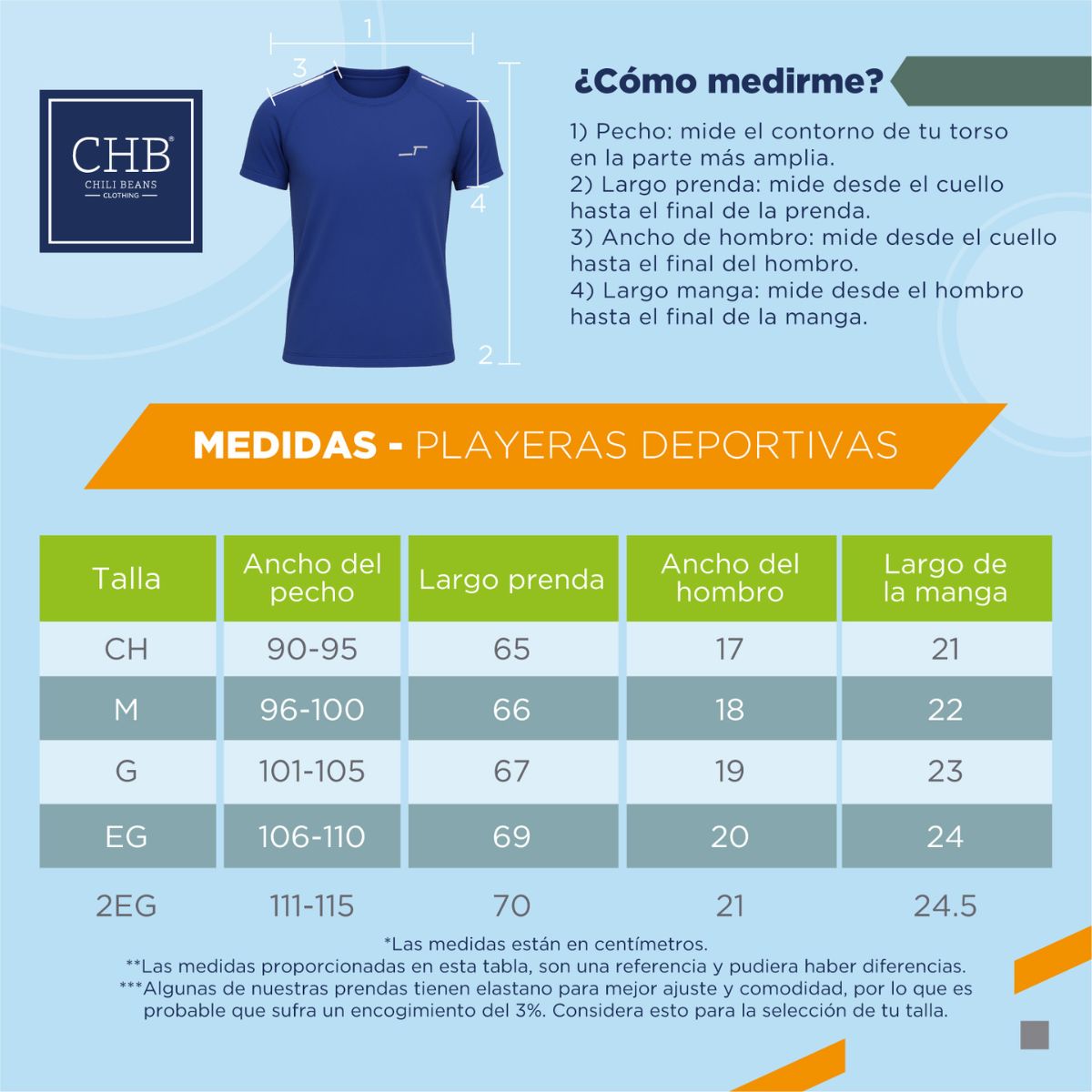 Playera Deportiva Manga Corta Cuello V Color Azul Rey Para Hombre CHB ...