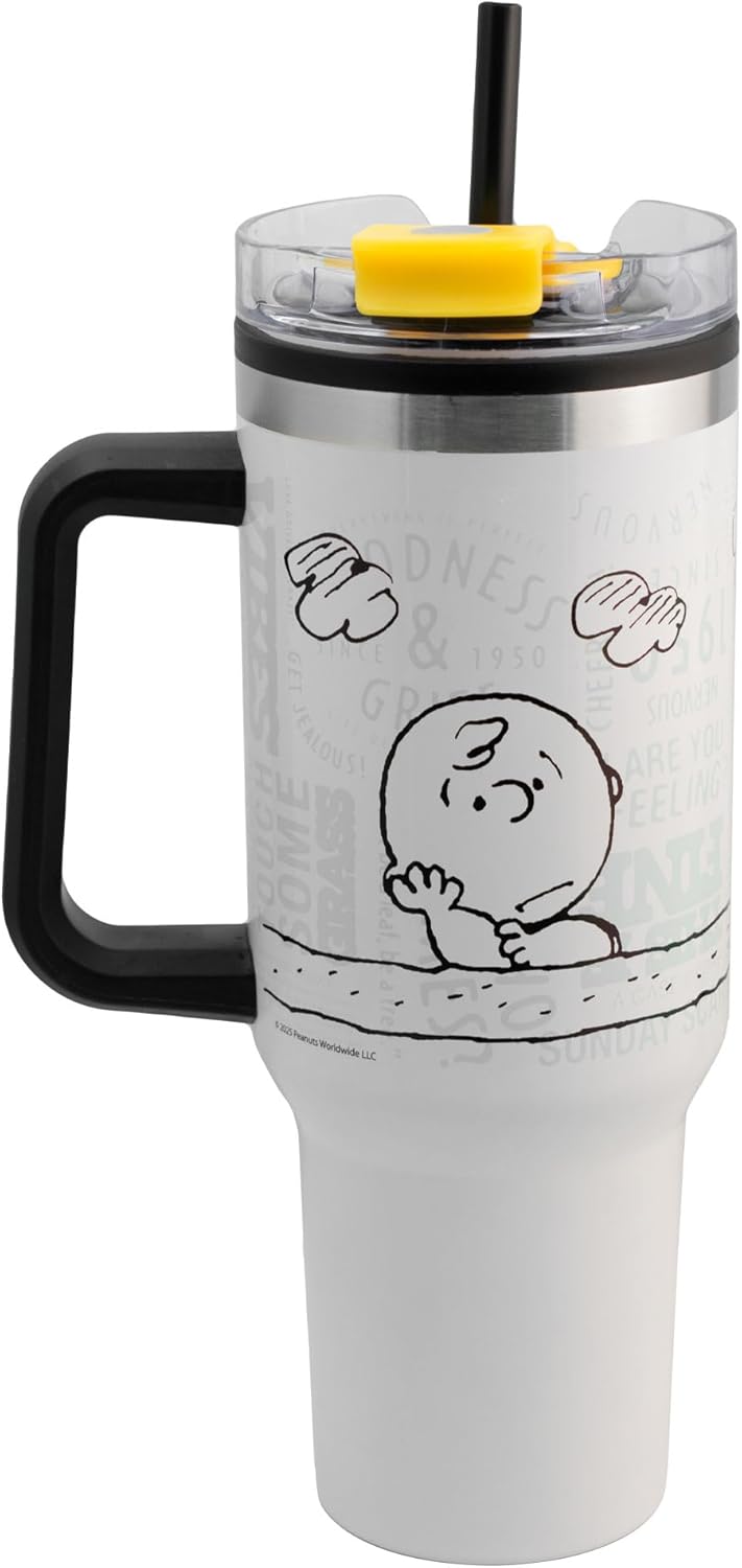 Snoopy Termo Alto doble pared con tapa hermetica Peanuts capacidad 1.2L