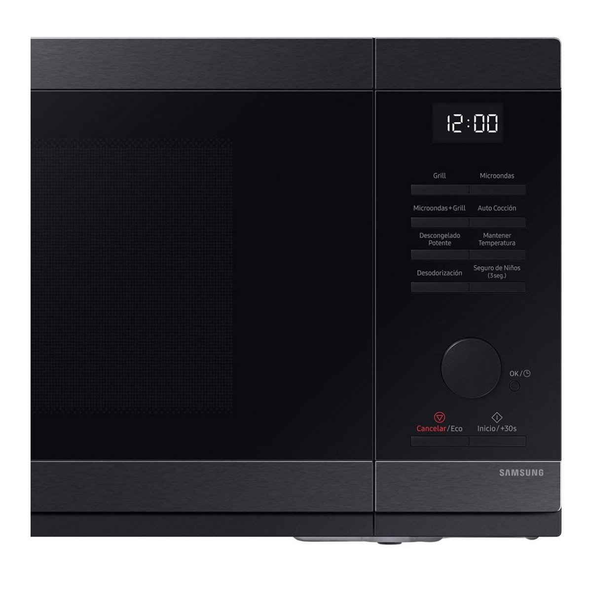 Horno de Microondas Samsung Grill Fry 1.1 Pies Cúbicos Negro MG32DG4524CGA