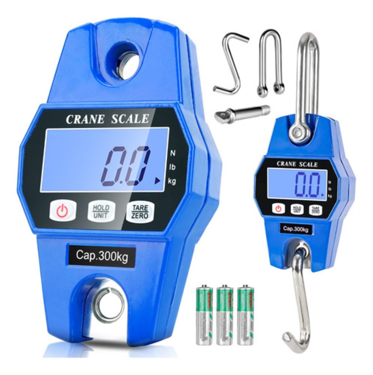 Báscula Industrial Digital Colgante Portátil Con Colgar Azul