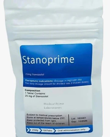 Stanoprime Medical Prime 25mg x 100 Tabs Corte y Definición Pro
