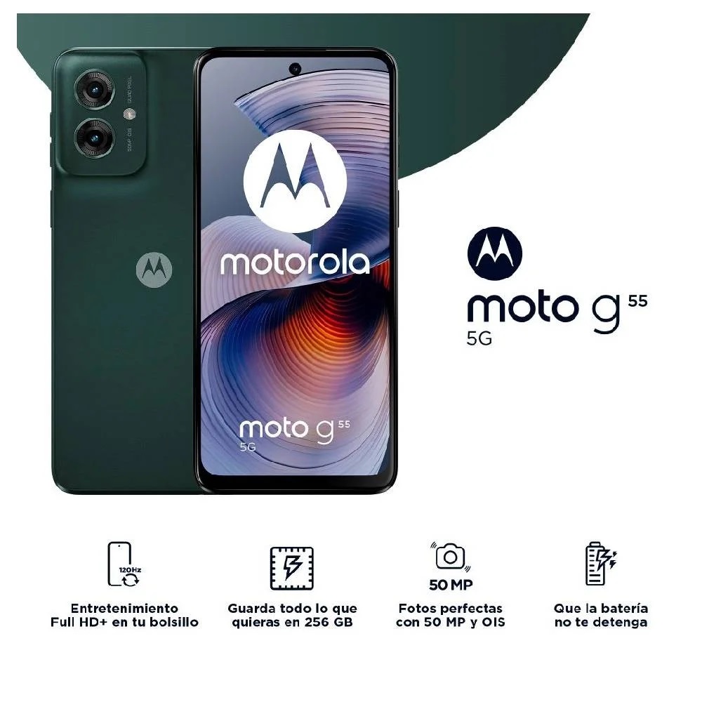 Motorola G55 5G 256Gb 8Ram Color Negro Nuevo Libre